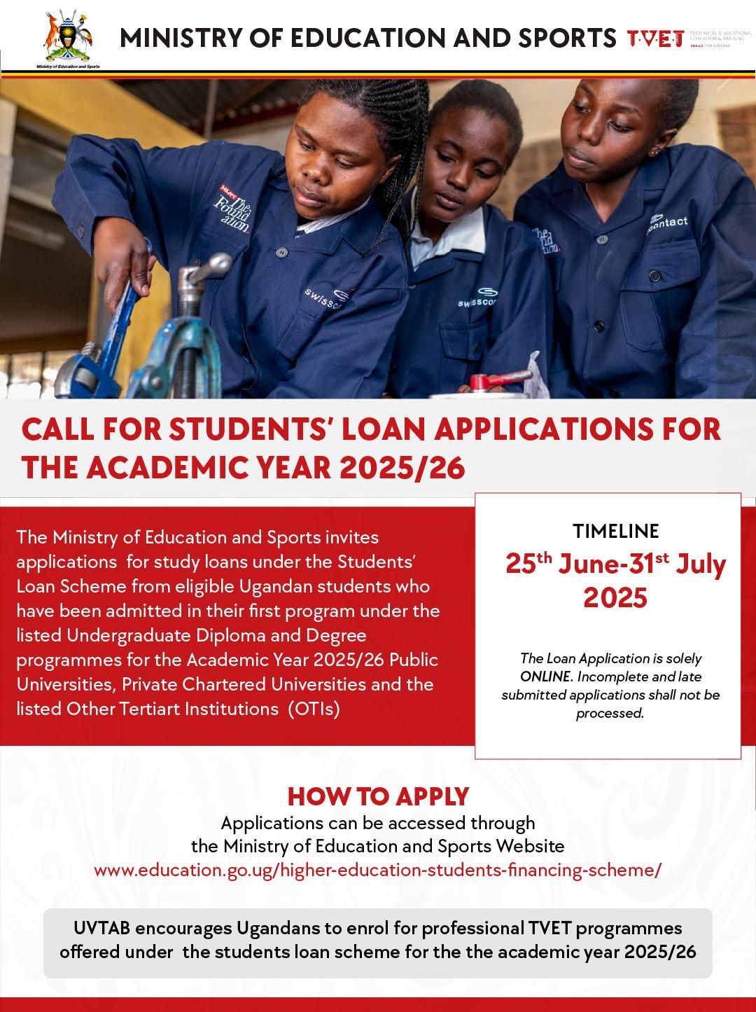 UVTAB - Uganda Vocational and Technical Assessment Board